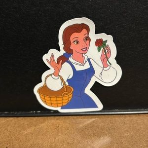 Disney | Design | Belle With Rose Sticker | Poshmark